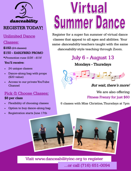 Virtual Summer Dance Program - danceability, Inc.